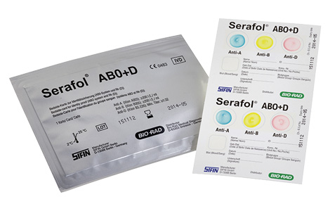 Cartes de contrôle prétransfusionnelles / Serafol | Bio-Rad